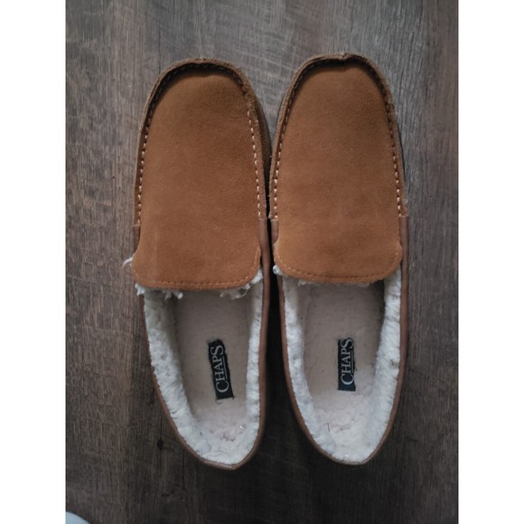 Chaps | Shoes | Mens Xl 112 Chaps Tan Suede Slippers | Poshmark